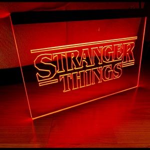Other | Stranger Things Led Neon Light Sign 8x12 | Poshmark